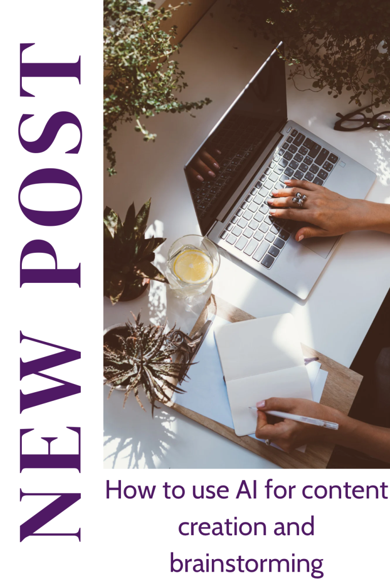 How to use AI for content creation and brainstorming - Elegant Lavender